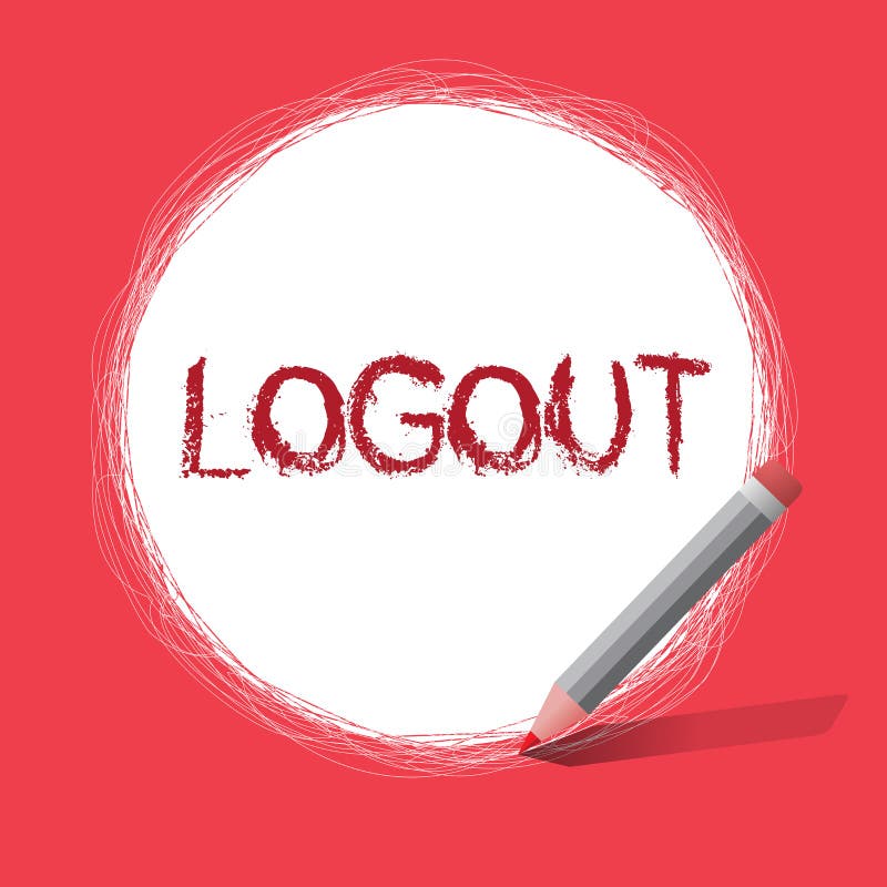 Logout Text Stock Illustrations – 439 Logout Text Stock Illustrations ...
