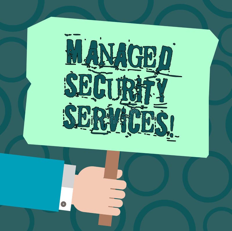 Text Sign Showing Managed Security Services. Conceptual Photo Approach ...