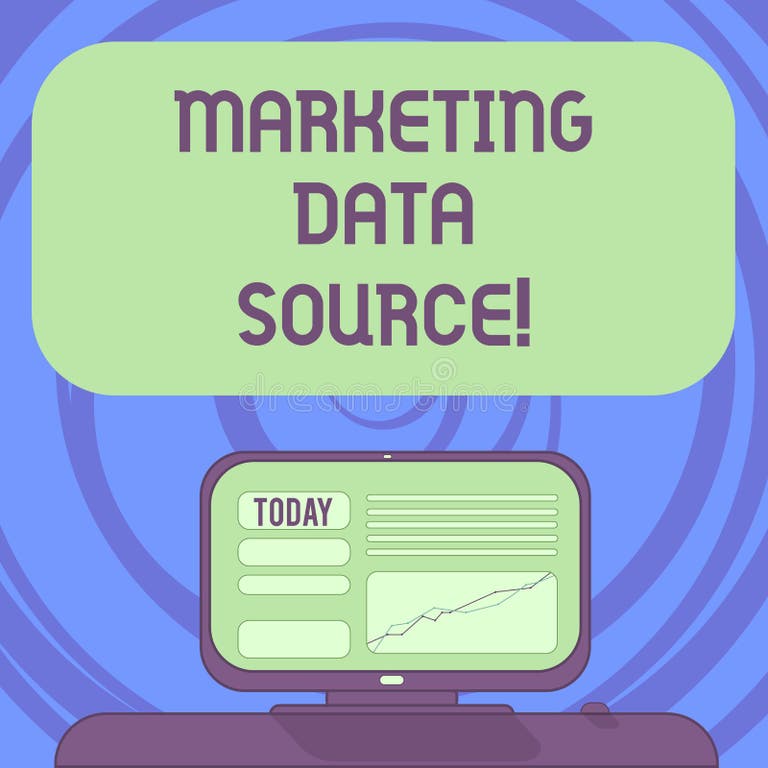 Text Sign Showing Marketing Data Source. Conceptual Photo Connection Set Up To a Database from a ...