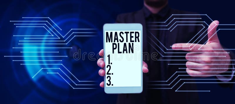 Handwriting Text Master Plan. Word Written on Dynamic Long-term ...