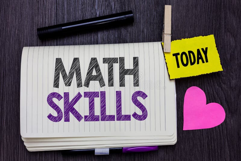 Text Sign Showing Math Skills Conceptual Photo Starting To Learn How To Count Numbers Add