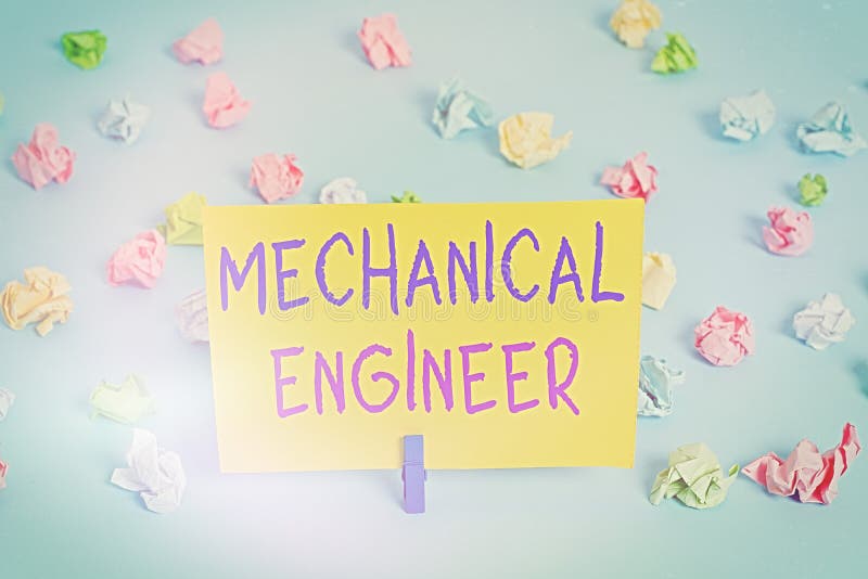 Text Sign Showing Mechanical Engineer. Conceptual Photo Applied ... Text Sign Showing Mechanical Engineer. Conceptual Photo Applied ...