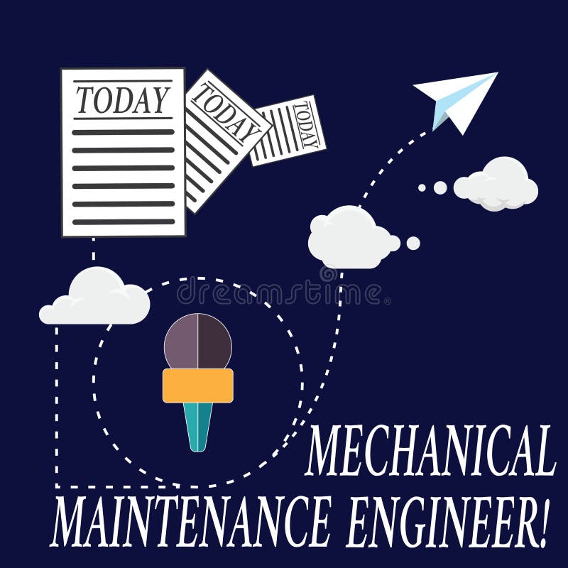 Text Sign Showing Mechanical Maintenance Engineer. Conceptual Photo ...