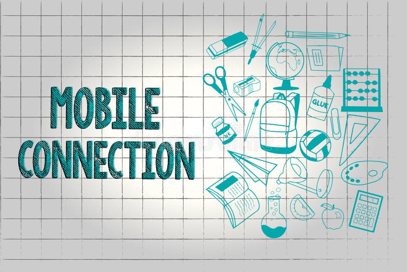 Text Sign Showing Mobile Connection. Conceptual Photo Secure Universal ...