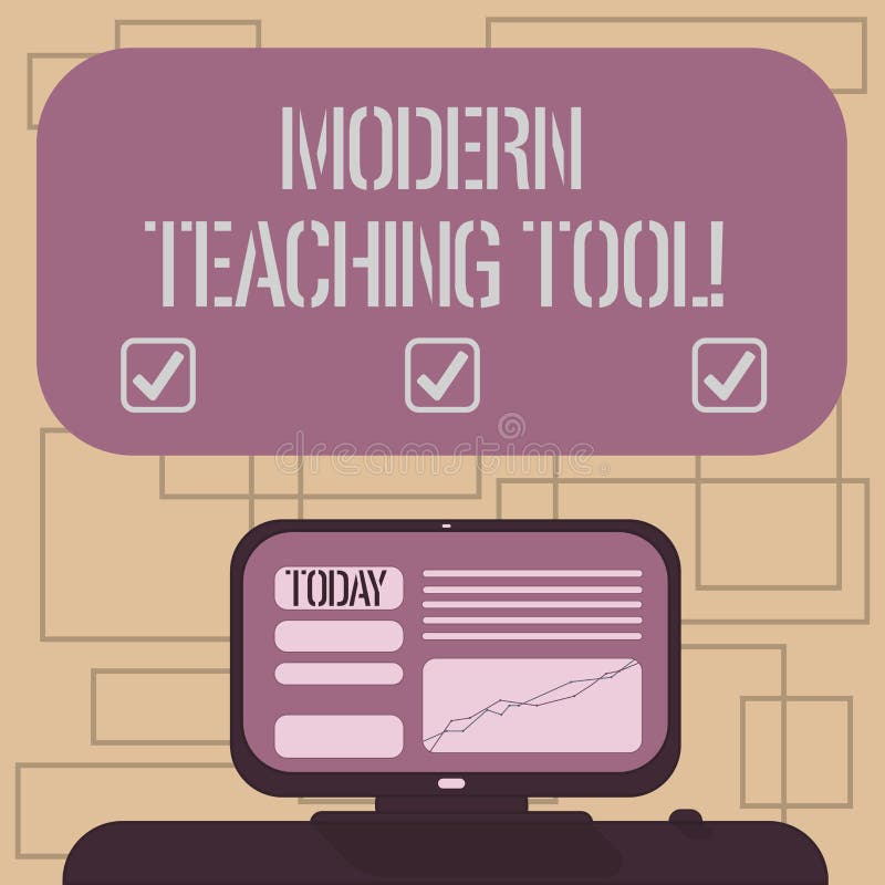 Text Sign Showing Modern Teaching Tool. Conceptual Photo Using ...