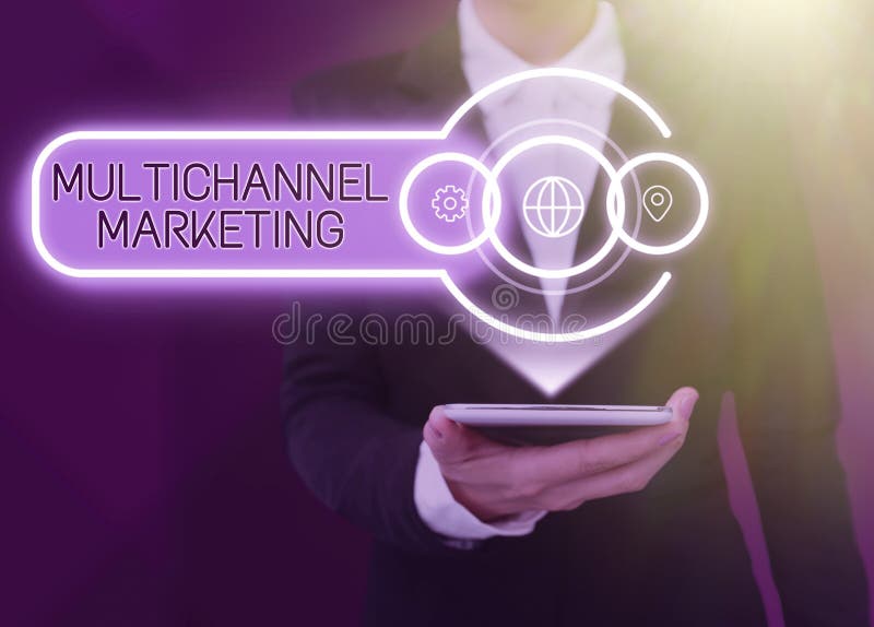 Conceptual Caption Multichannel Marketing. Business Idea for a Consumer ... Conceptual Caption Multichannel Marketing. Business Idea for a Consumer ...