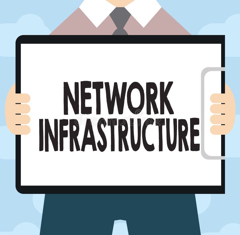 Text Sign Showing Network Infrastructure. Conceptual Photo Hardware and ...