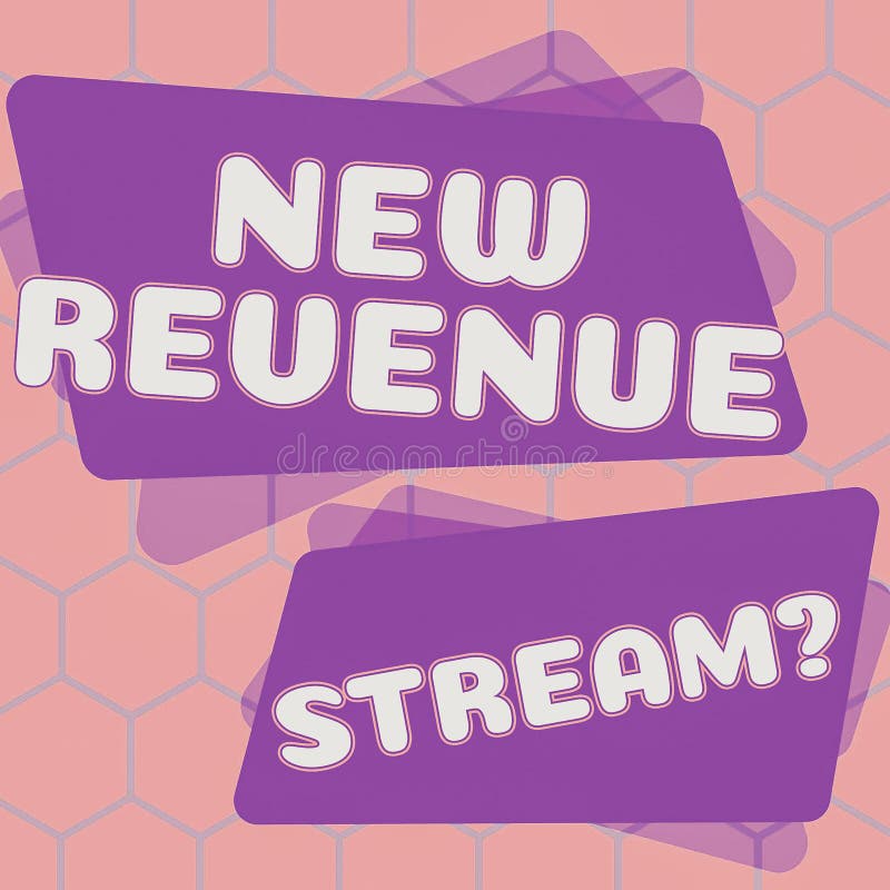 Text Sign Showing New Revenue Stream Question. Concept Meaning ...