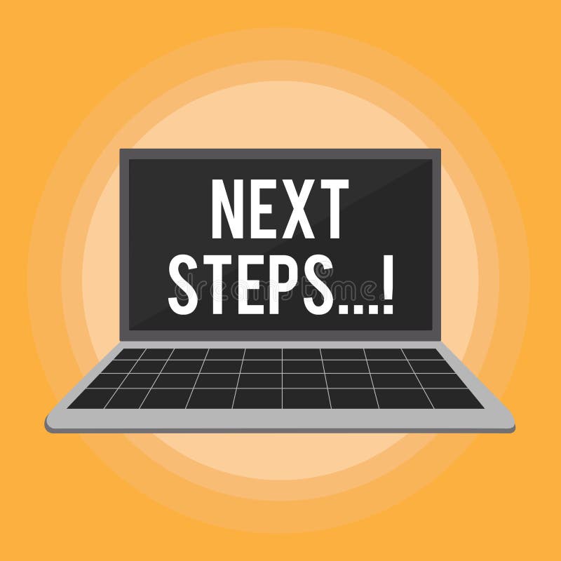 Text Sign Showing Next Steps. Conceptual Photo Following Moves Strategy ... Text Sign Showing Next Steps. Conceptual Photo Following Moves Strategy ...