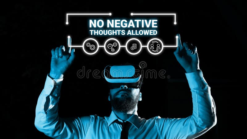 Writing Displaying Text No Negative Thoughts Allowed. Business Approach ... Writing Displaying Text No Negative Thoughts Allowed. Business Approach ...