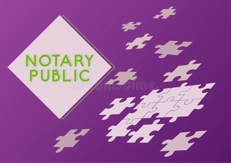 Text Sign Showing Notary Public. Business Overview Legality ...
