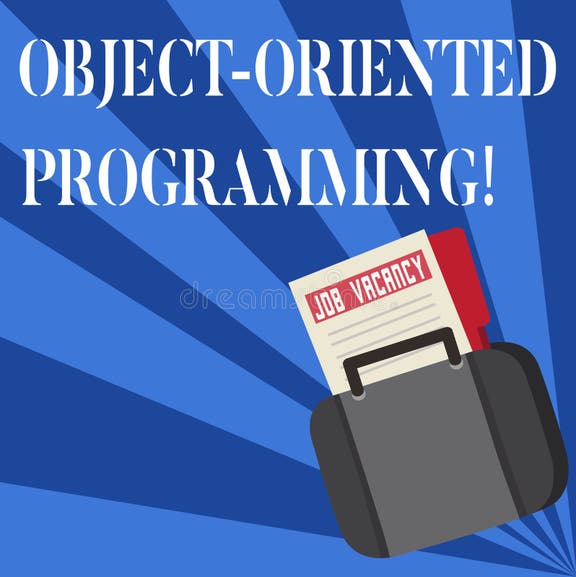 Text Sign Showing Object Oriented Programming. Conceptual Photo Language Model Objects Rather ...