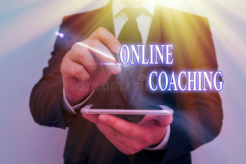 Text Sign Showing Online Coaching. Conceptual Photo Learning from ... Text Sign Showing Online Coaching. Conceptual Photo Learning from ...