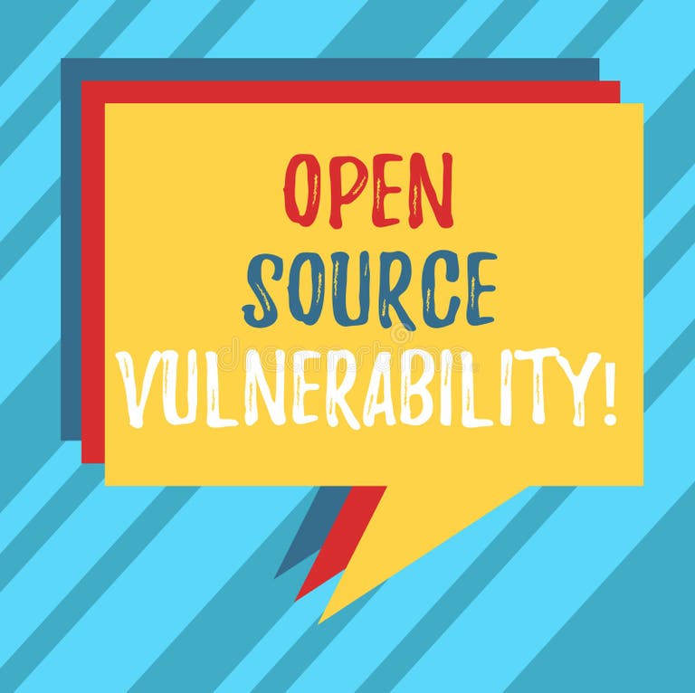 Text Sign Showing Open Source Vulnerability. Conceptual Photo ...
