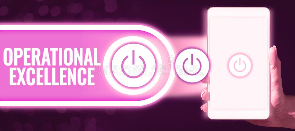 Hand Writing Sign Operational Excellence. Business Idea Software that ...