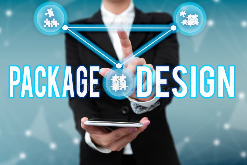 Text Sign Showing Package Design. Internet Concept Strategy in Creating ...