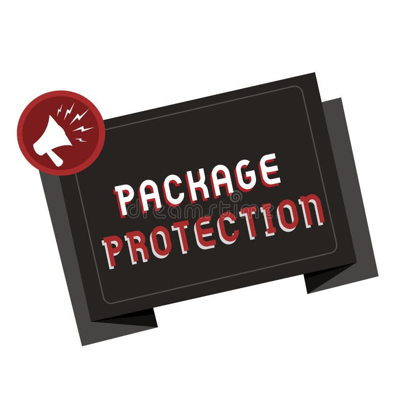Text Sign Showing Package Protection. Conceptual Photo Wrapping and ...
