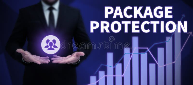 Text Sign Showing Package Protection Wrapping and Securing Items To ...