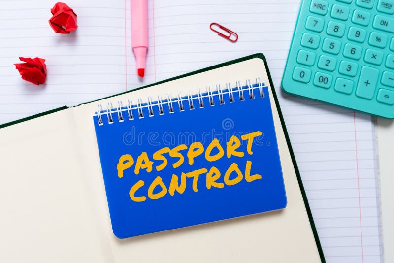 Text Showing Inspiration Passport Control. Concept Meaning Authorized ...