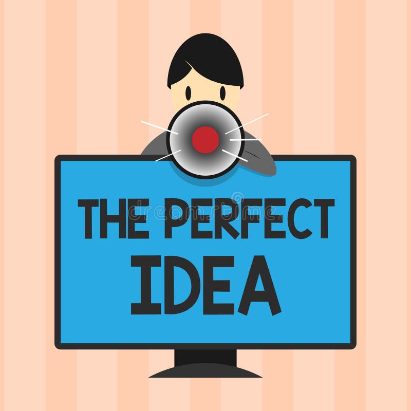 Text Sign Showing the Perfect Idea. Conceptual Photo Exceptional ... Text Sign Showing the Perfect Idea. Conceptual Photo Exceptional ...