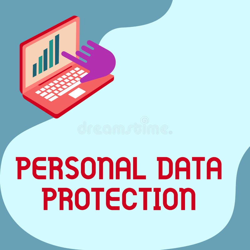 Text Sign Showing Personal Data Protection. Conceptual Photo Protecting ...
