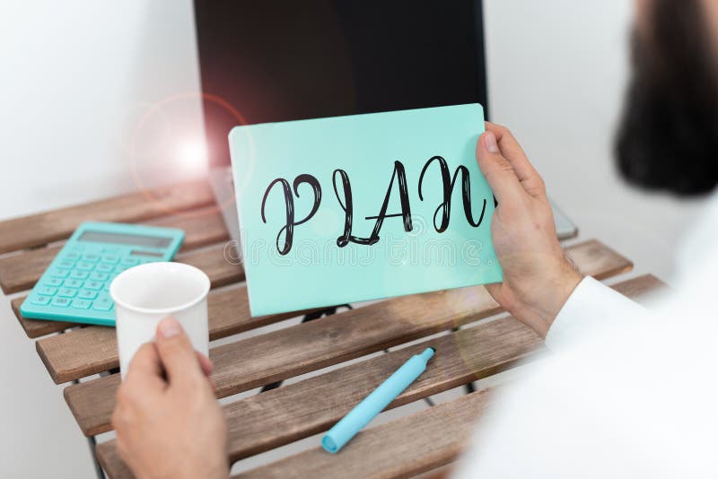 Text Sign Showing Plan. Business Approach Start of a Detailed Proposal ...