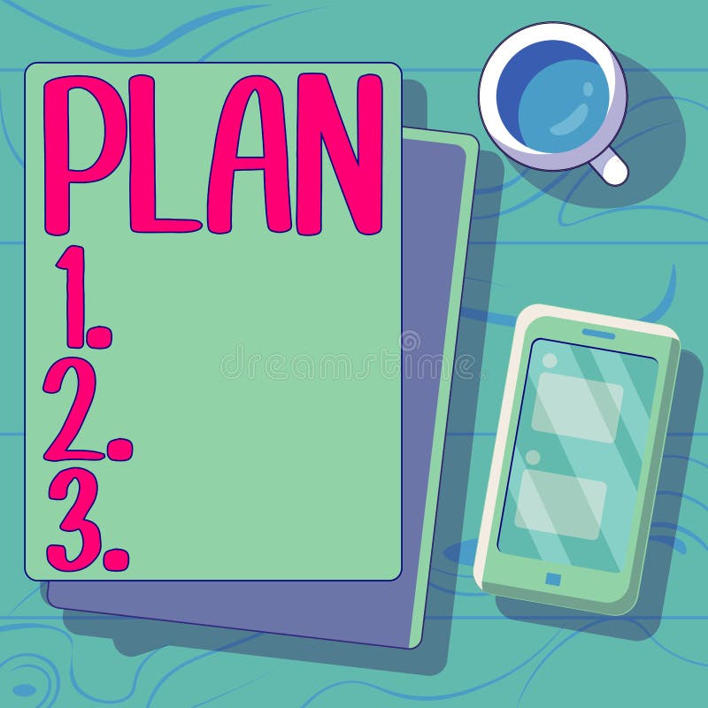 Text Sign Showing Plan. Business Showcase Start of a Detailed Proposal ...