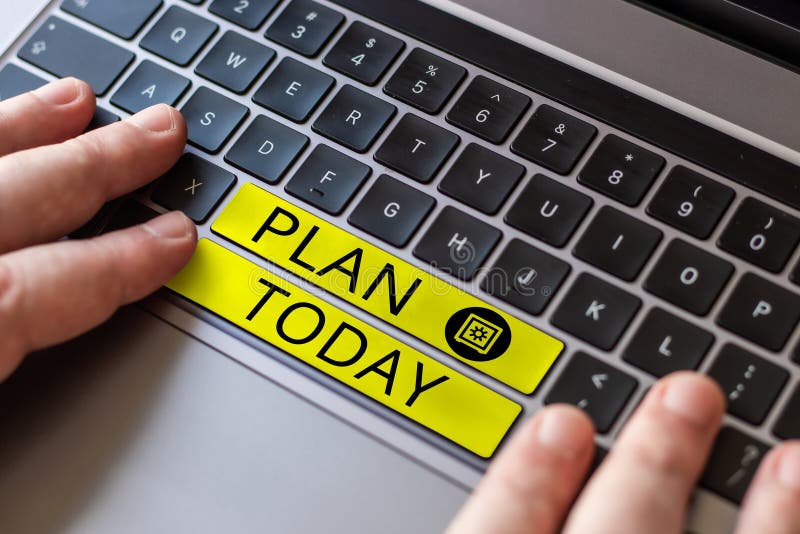 Text Sign Showing Plan. Word Written on Start of a Detailed Proposal of ...