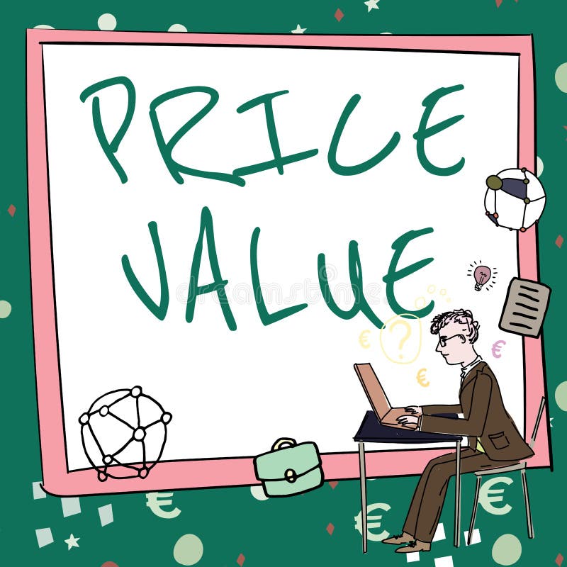 Text Sign Showing Price Value. Concept Meaning Strategy Which Sets Cost ...