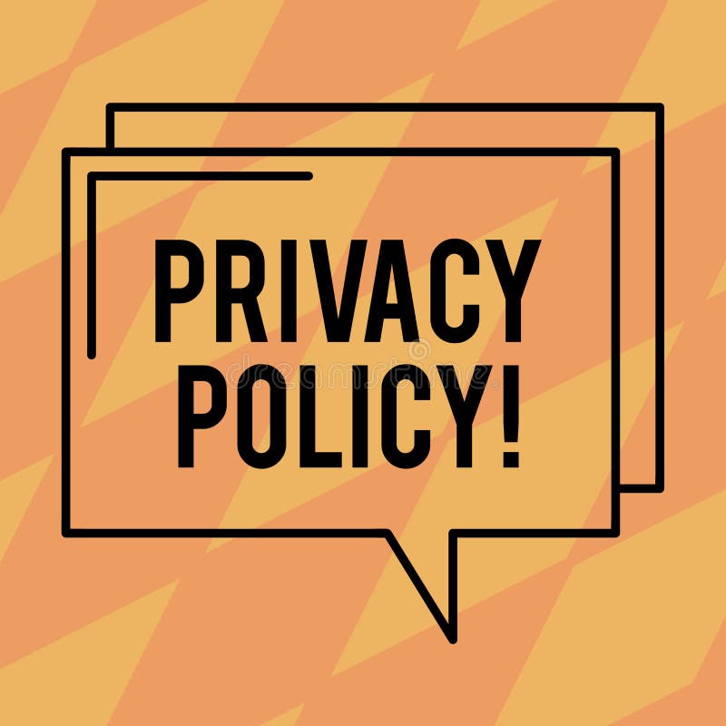 Text Sign Showing Privacy Policy. Conceptual Photo Document Information ...