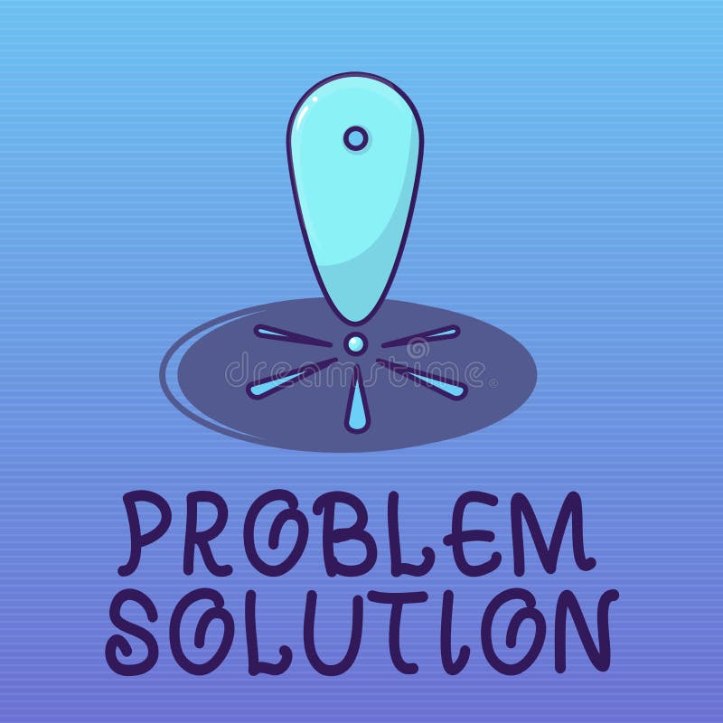 Text Sign Showing Problem Solution Conceptual Photo Solving Consists Of Using Generic Methods