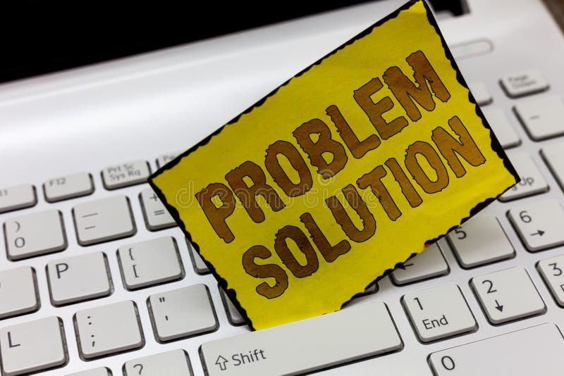 Text Sign Showing Problem Solution. Conceptual Photo Solving Consists of Using Generic Methods ...