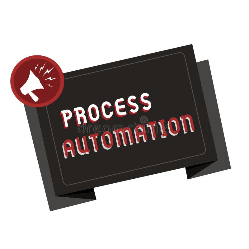 Text Sign Showing Process Automation. Conceptual Photo Transformation ...