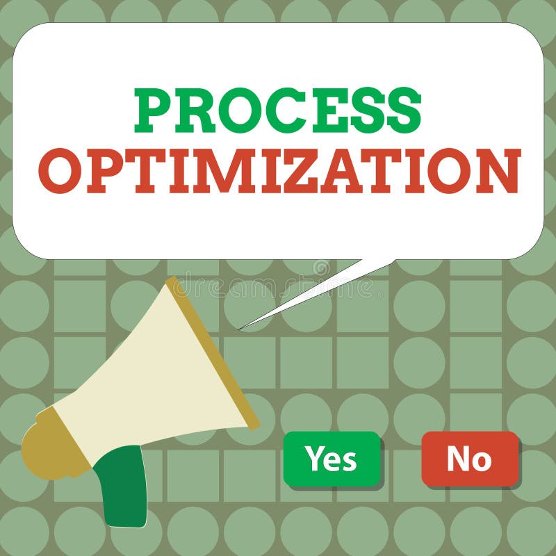 Text Sign Showing Process Optimization. Conceptual Photo Improve ...
