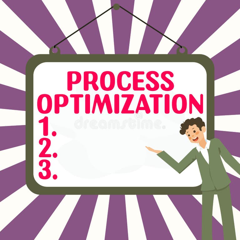 Text Sign Showing Process Optimization. Word Written on Improve ...