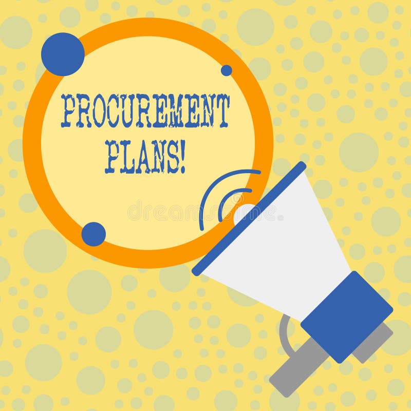 Text Sign Showing Procurement Plans. Conceptual Photo Determining the ...