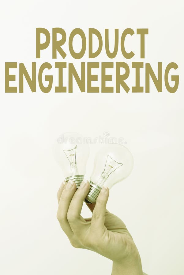 Text Sign Showing Product Engineering. Word Written on Process of ...