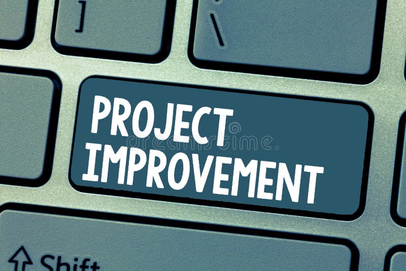 Text Sign Showing Project Improvement. Conceptual Photo Methods ...