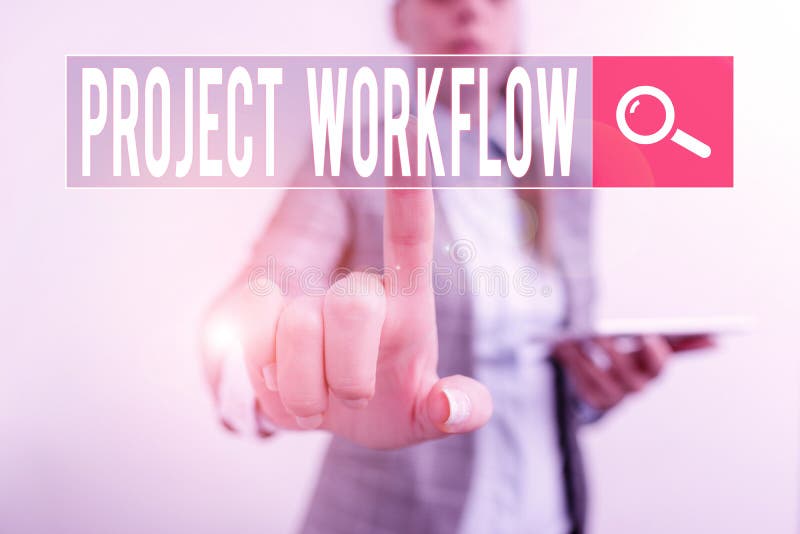 Text Sign Showing Project Workflow. Conceptual Photo Series of Steps ... Text Sign Showing Project Workflow. Conceptual Photo Series of Steps ...