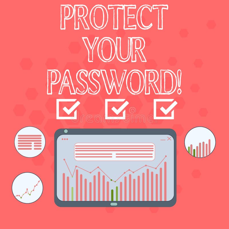Text Sign Showing Protect Your Password. Conceptual Photo Protects ...