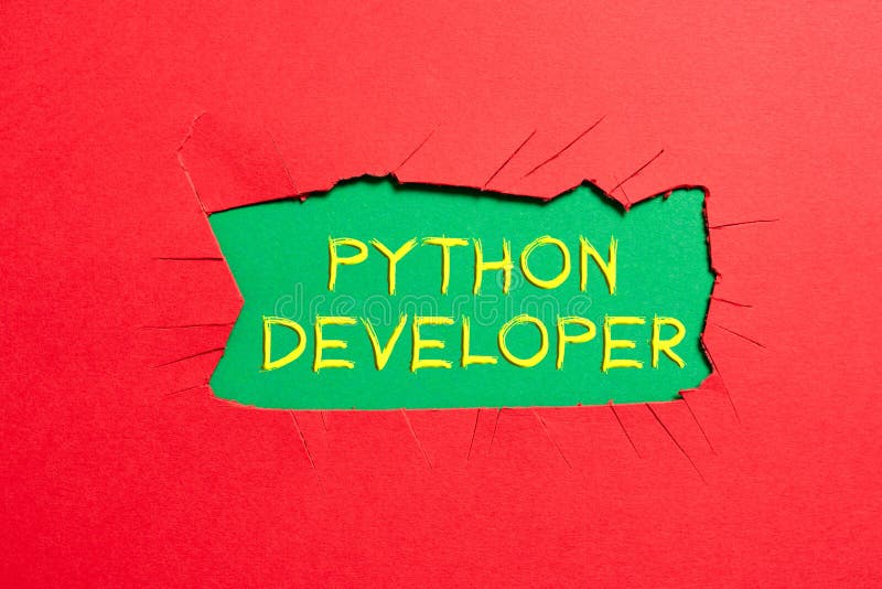 Sign Displaying Python Developer Business Idea Employees Are Rewarded