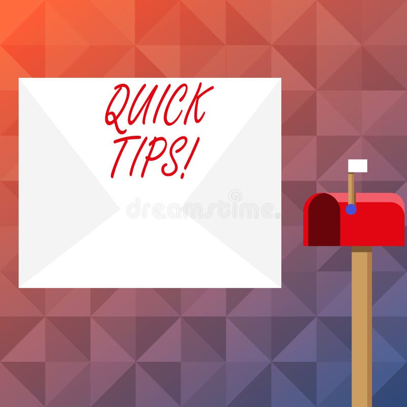 Text Sign Showing Quick Tips. Conceptual Photo Small but Particularly ...
