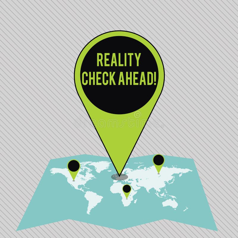Text Sign Showing Reality Check Ahead. Conceptual Photo Makes Them ... Text Sign Showing Reality Check Ahead. Conceptual Photo Makes Them ...