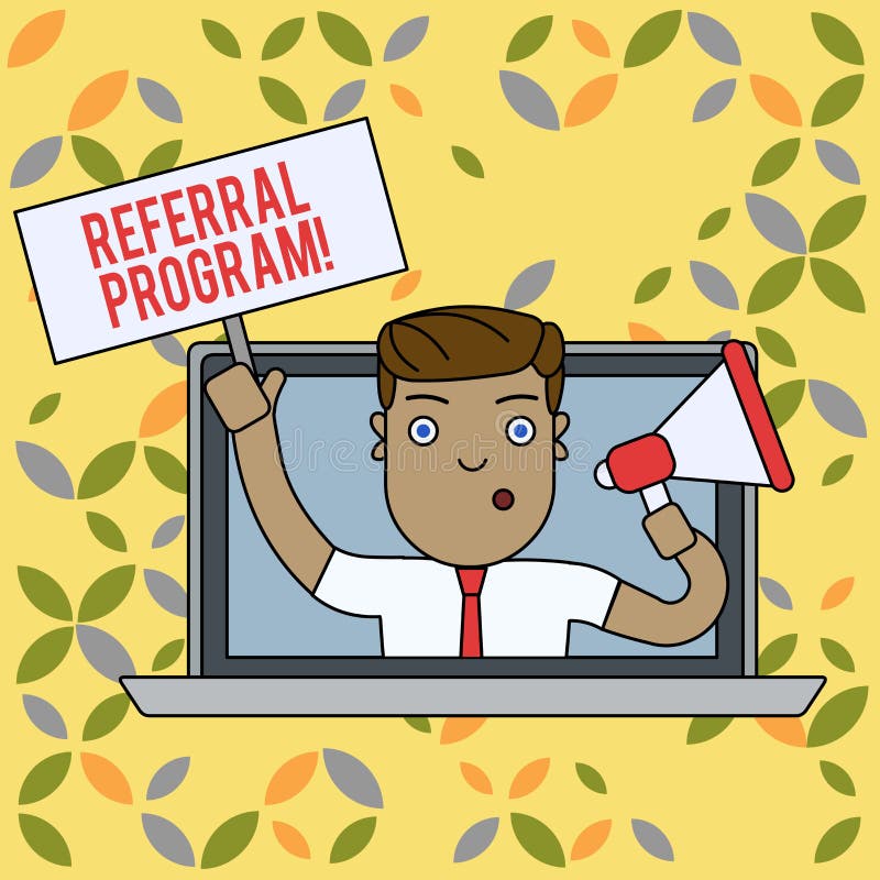 Text Sign Showing Referral Program. Conceptual Photo Internal ...