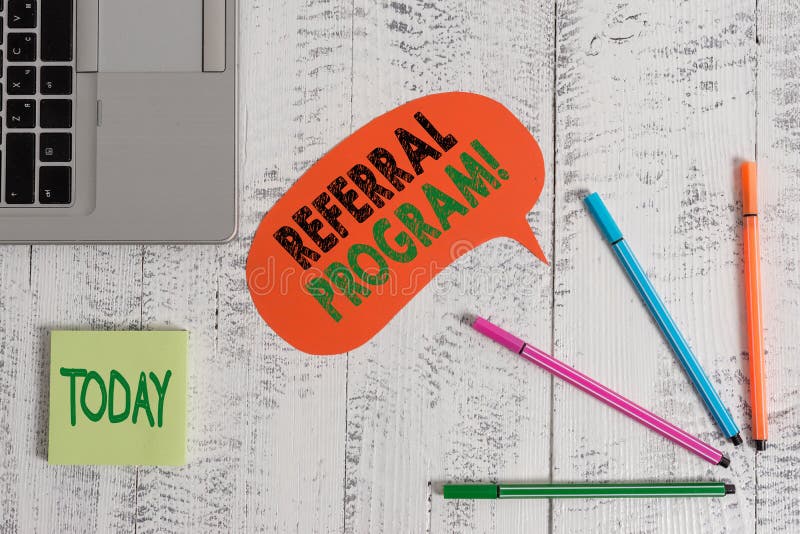 Text Sign Showing Referral Program. Conceptual Photo Internal ...