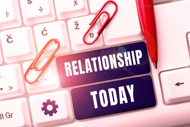 Text Sign Showing Relationship. Business Overview Developing Business ...