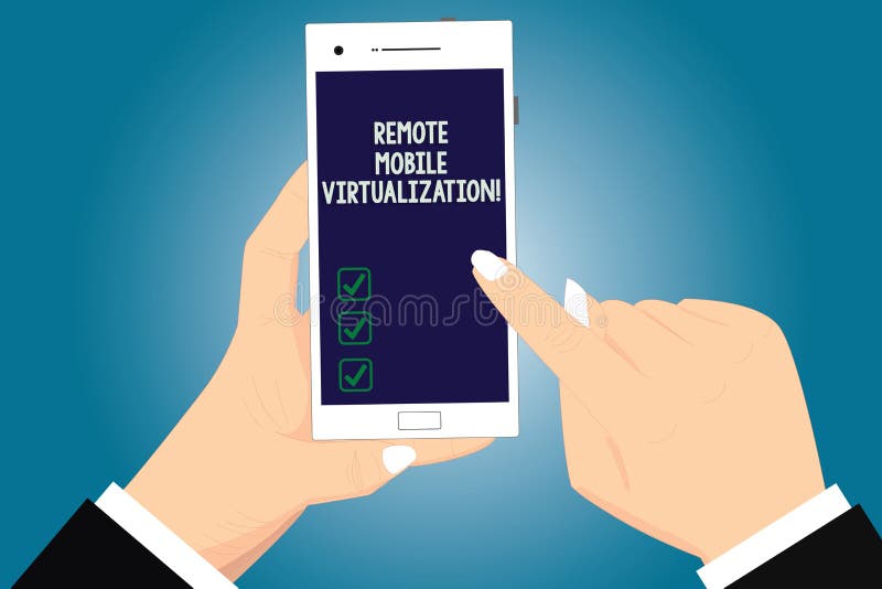 Text Sign Showing Remote Mobile Virtualization. Conceptual Photo Can ...