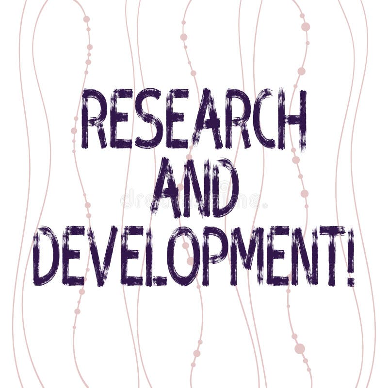 Text Sign Showing Research and Development. Conceptual Photo Innovation ...