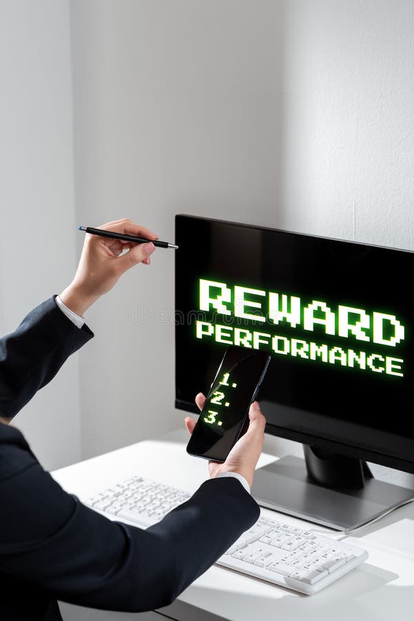 Hand Writing Sign Reward PerformanceAppraisal Recognize Workers ... Hand Writing Sign Reward PerformanceAppraisal Recognize Workers ...