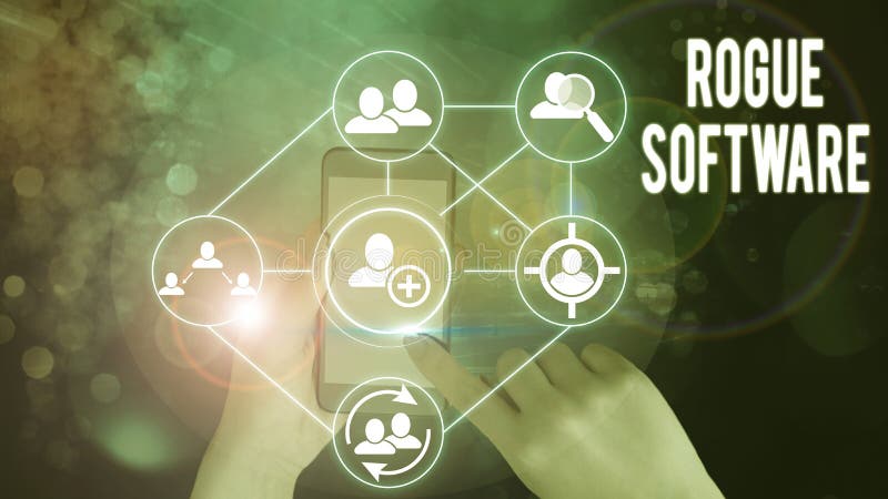 Text Sign Showing Rogue Software. Conceptual Photo Type of Malware that ...